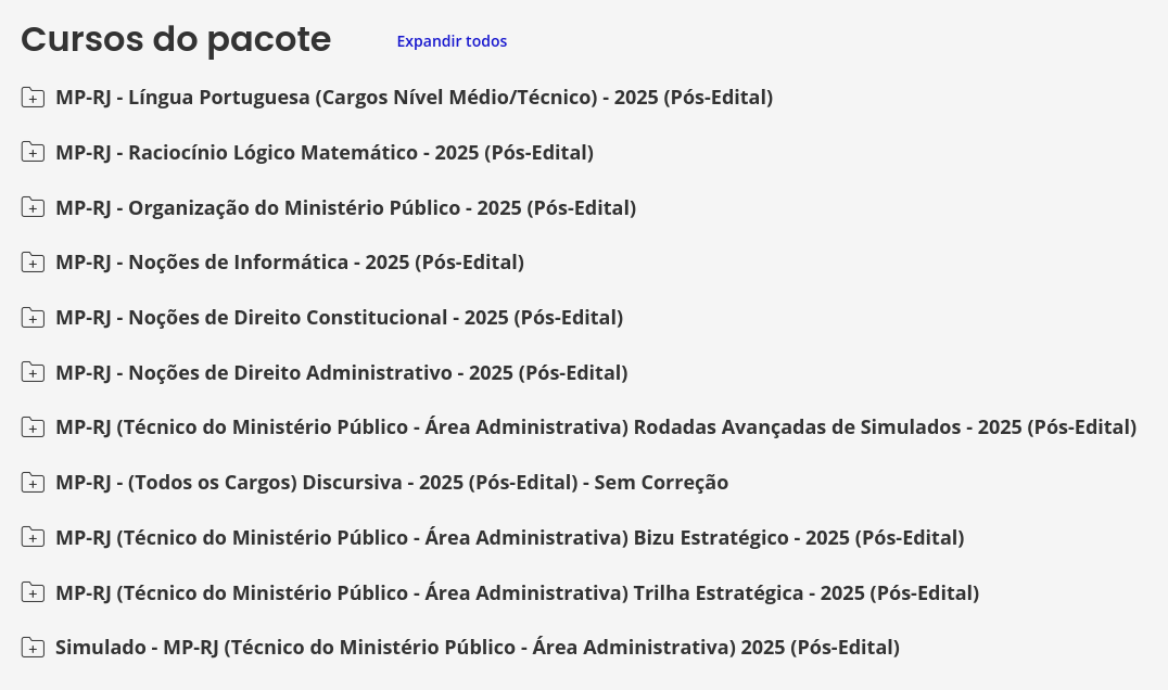 MP | RJ - Pós Edital - Analista ou Técnico do Ministério Público do Estado do Rio de Janeiro ...